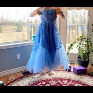 Corrine Original | Dresses | 95 60s Vintage Blue And Purple Dress ...